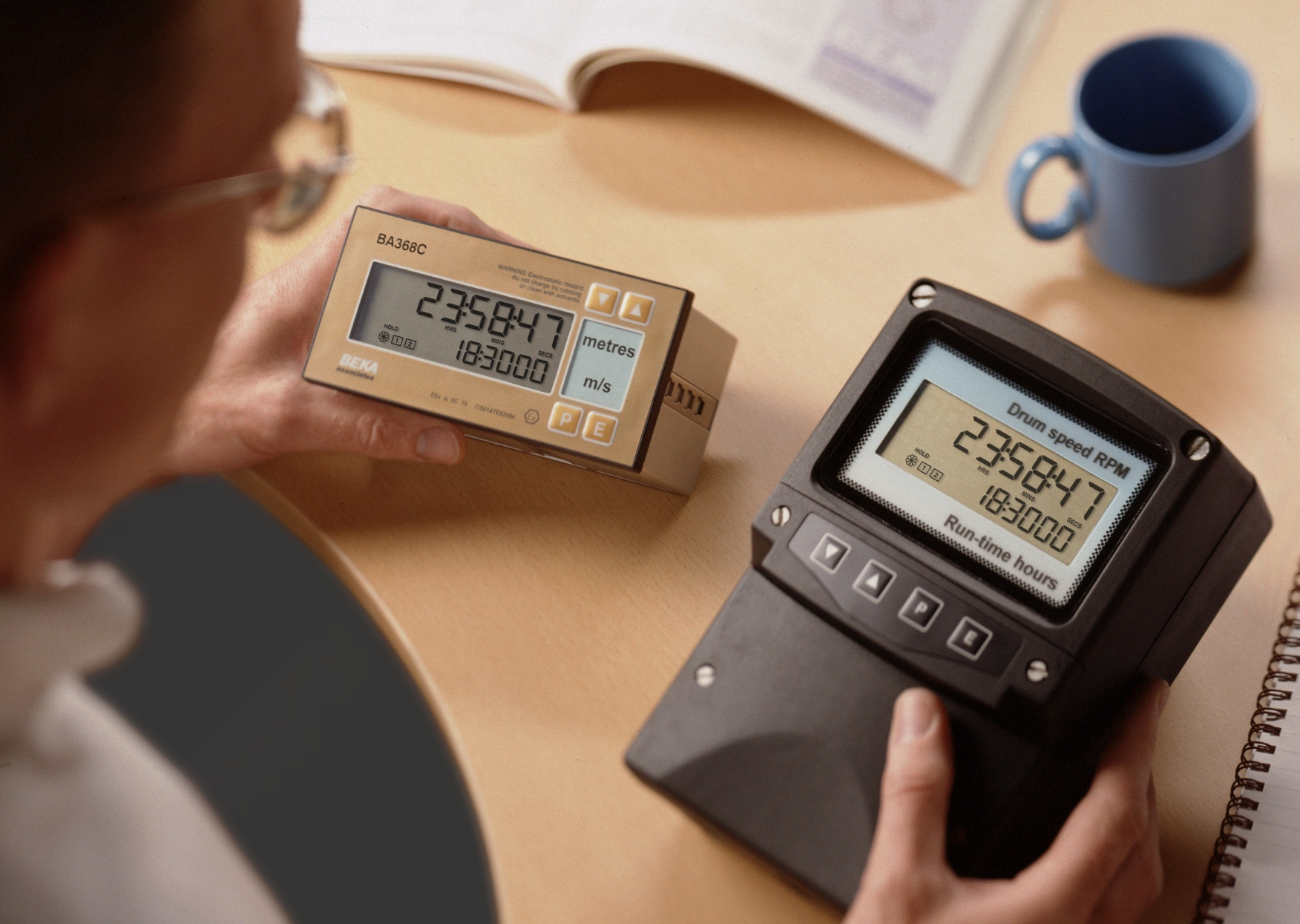 Universal Counter, Timer, Tachometer and Clock for use in hazardous areas